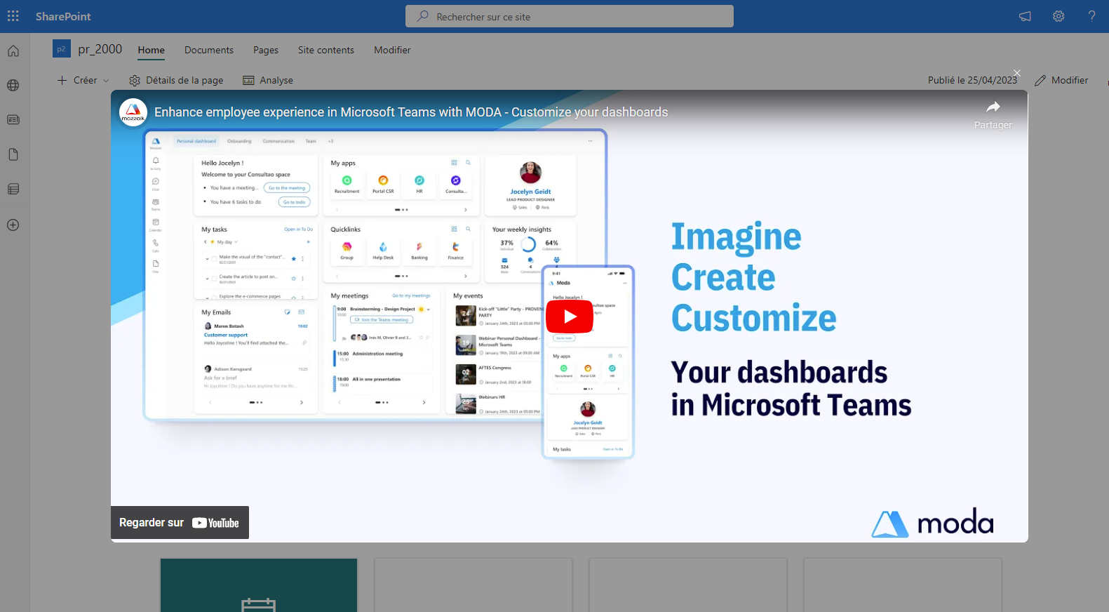 Action Button web part – Mozzaik365 Help Center