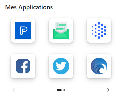 Composant Mes Applications – Centre d'aide Mozzaik365